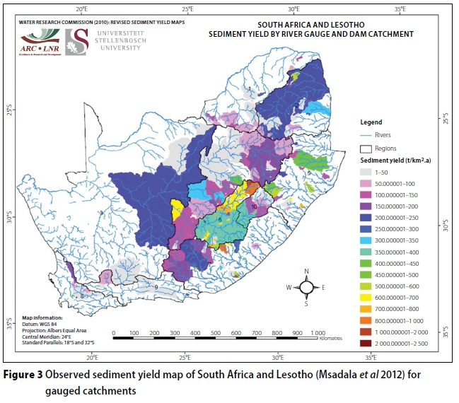 Revised regional sediment yield prediction methodology for ungauged ...