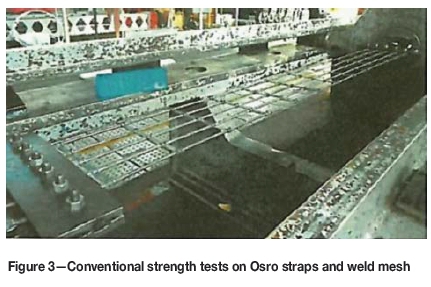 An improved method of testing tendon straps and weld mesh