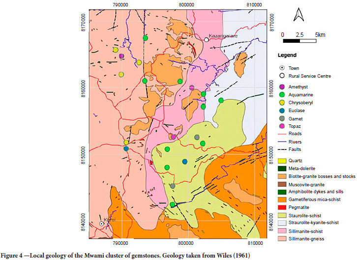 Zimbabwe's coloured gemstone endowments - A regional geological overview