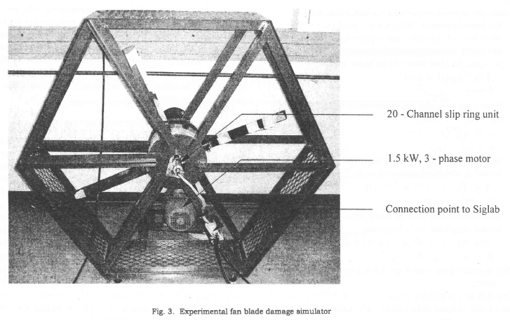 Fan blade damage detection using on-line vibration monitoring