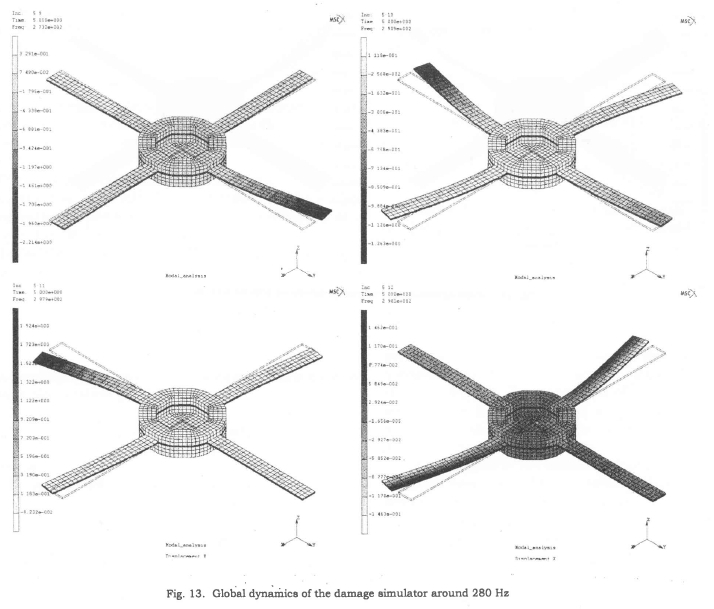 Fan blade damage detection using on-line vibration monitoring