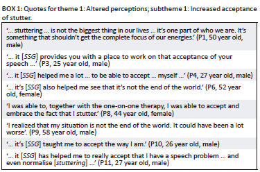 Why do people who stutter attend stuttering support groups?