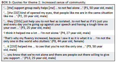 Why do people who stutter attend stuttering support groups?