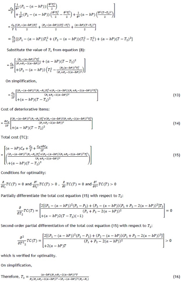 Optimal pricing and production lot size for two rates of production ...